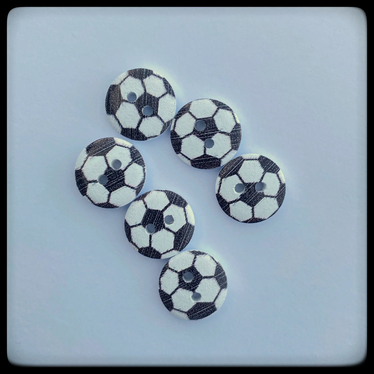 Wooden "football" buttons – Nana Anna NZ